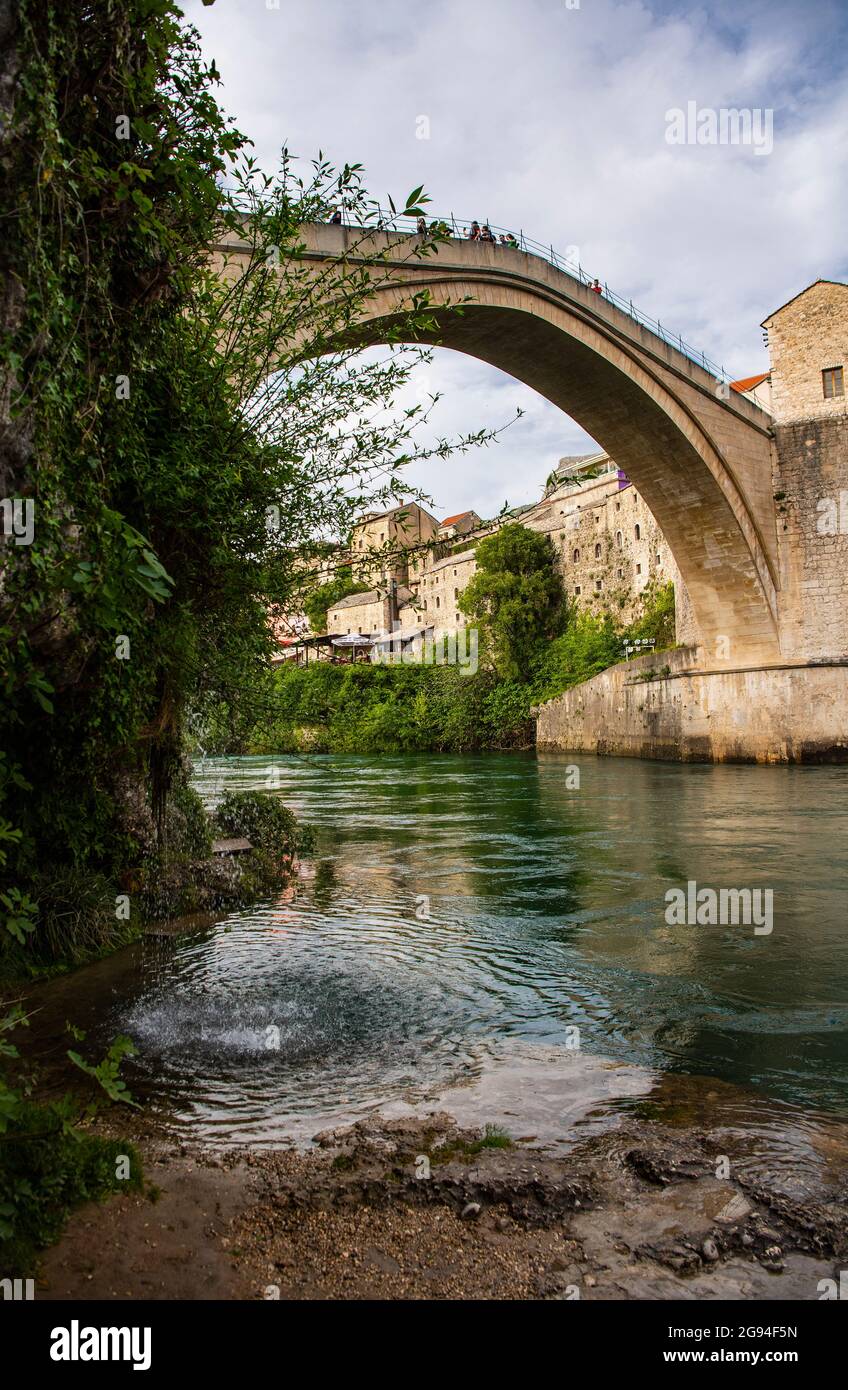 the iconic bridge Stari Most in Mostar Stock Photo - Alamy
