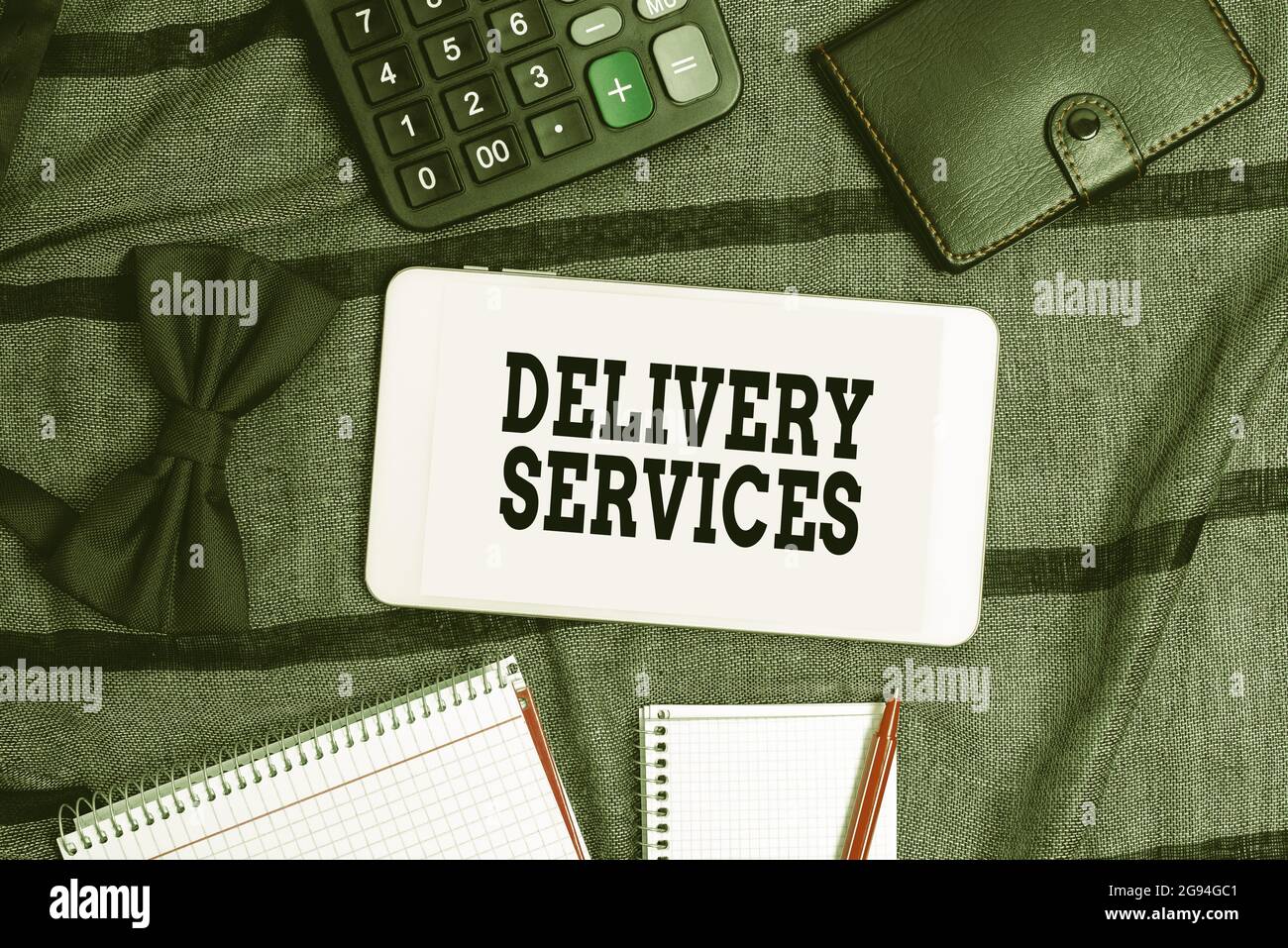 Writing displaying text Delivery Services. Business showcase the ...