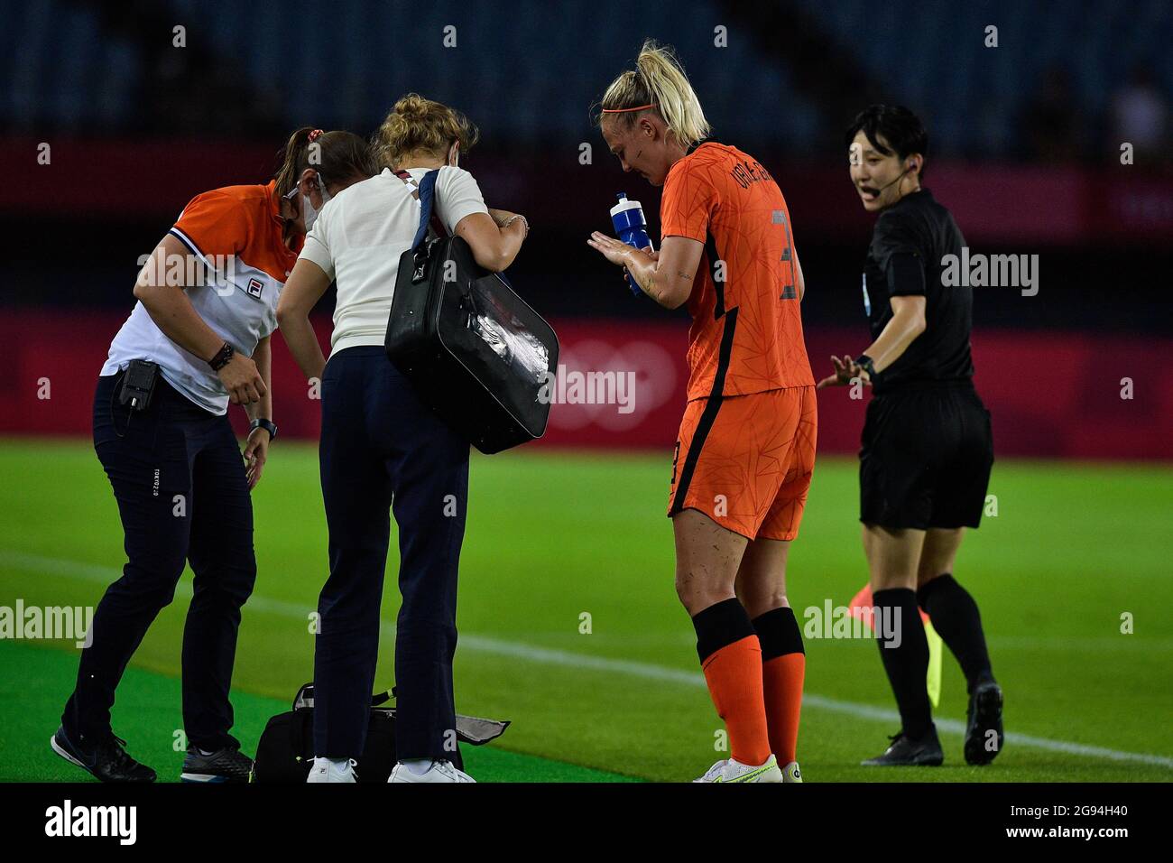 Rifu, Japan. 24th July, 2021. RIFU, JAPAN - JULY 24: Stefanie van der ...