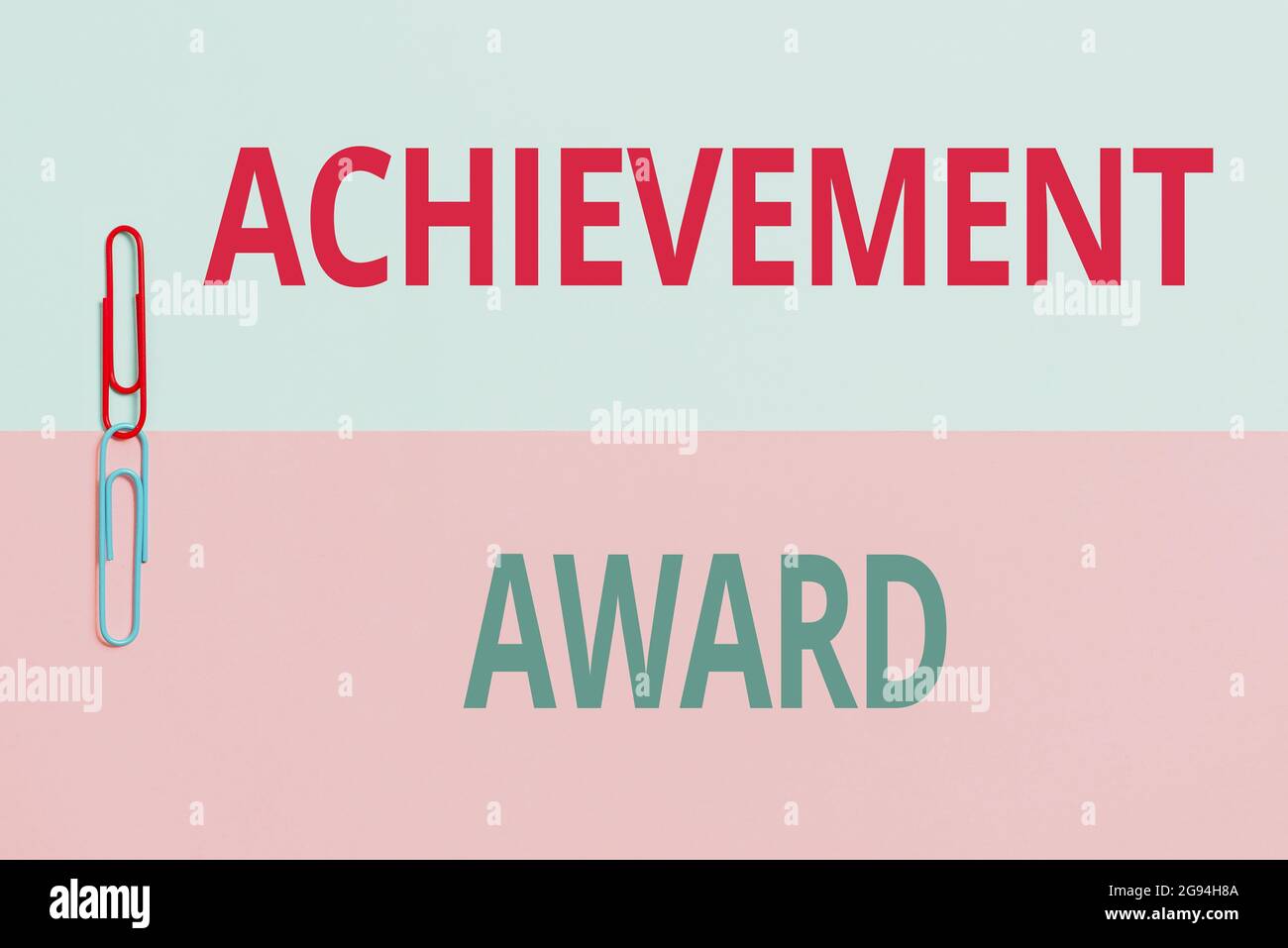 Conceptual display Achievement Award. Word Written on recognizes worthy ...