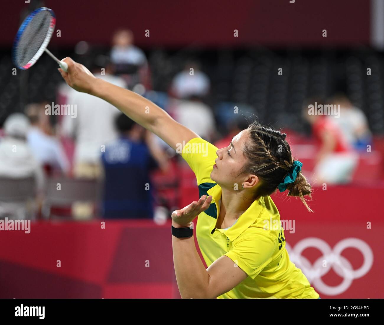 Tokyo, Japan. 24th July, 2021. Badminton. Musashino Forest Sport Plaza ...
