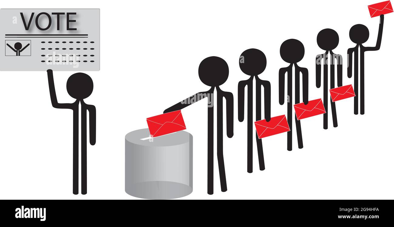 Black Man Voting Drawing High Resolution Stock Photography and Images ...