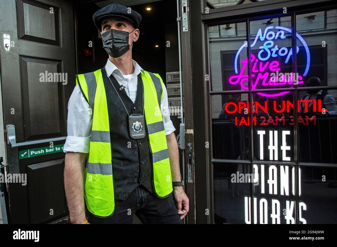 Michael security guard at "The Piano Works "a non-stop live music venue ...