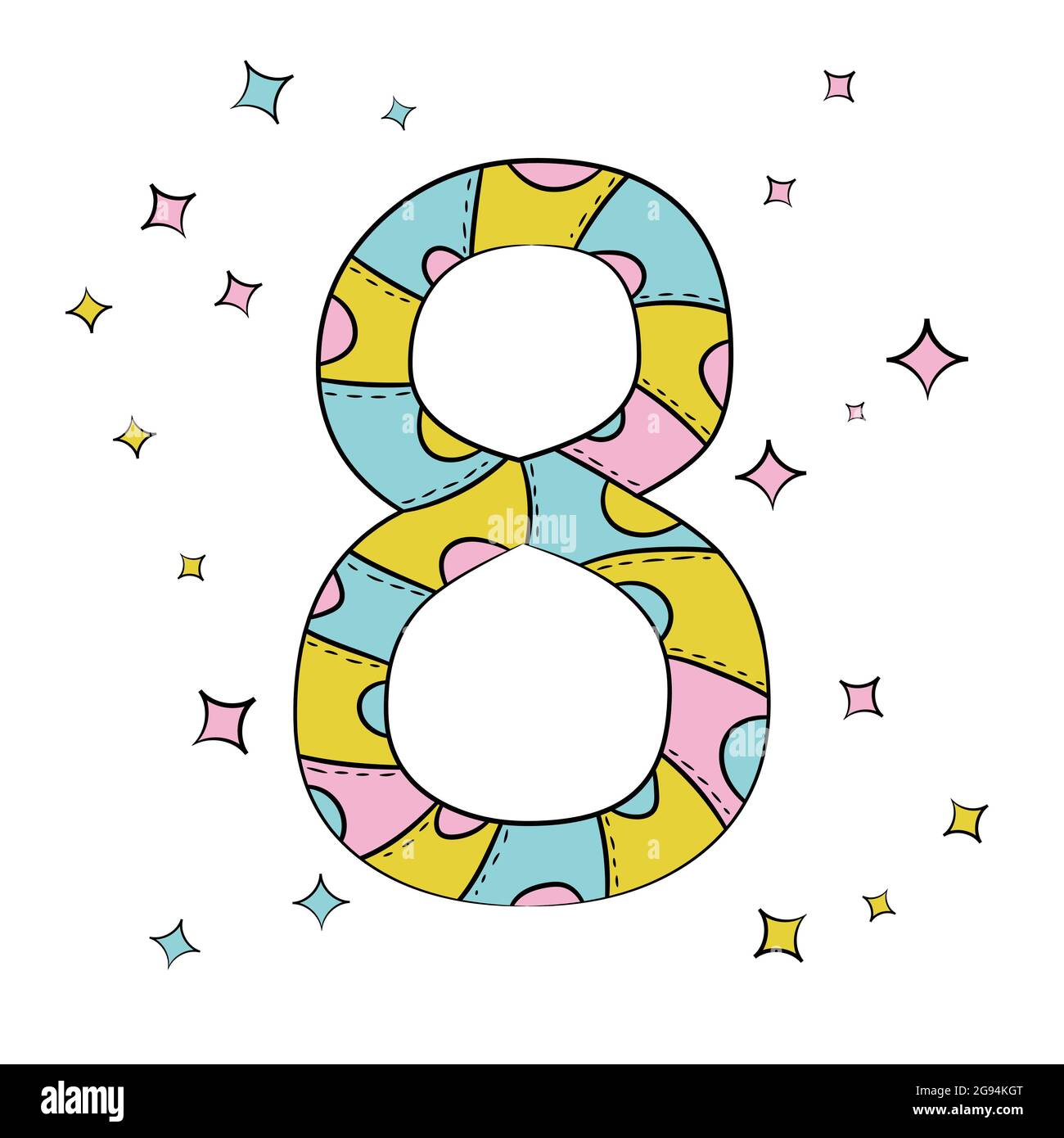 Vector figure eight on Cut Out Stock Images & Pictures - Alamy