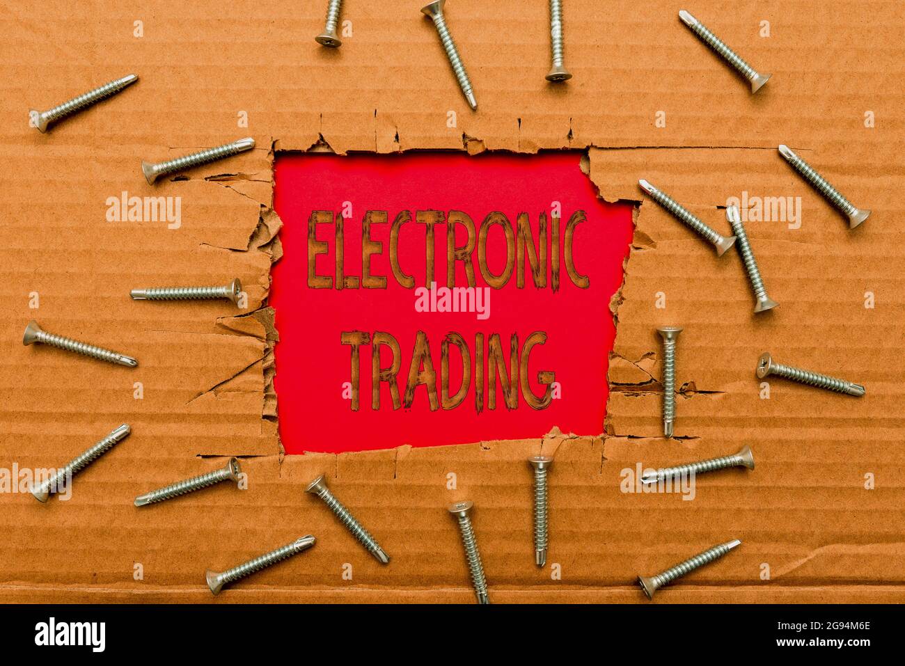 Text showing inspiration Electronic Trading. Concept meaning method of ...