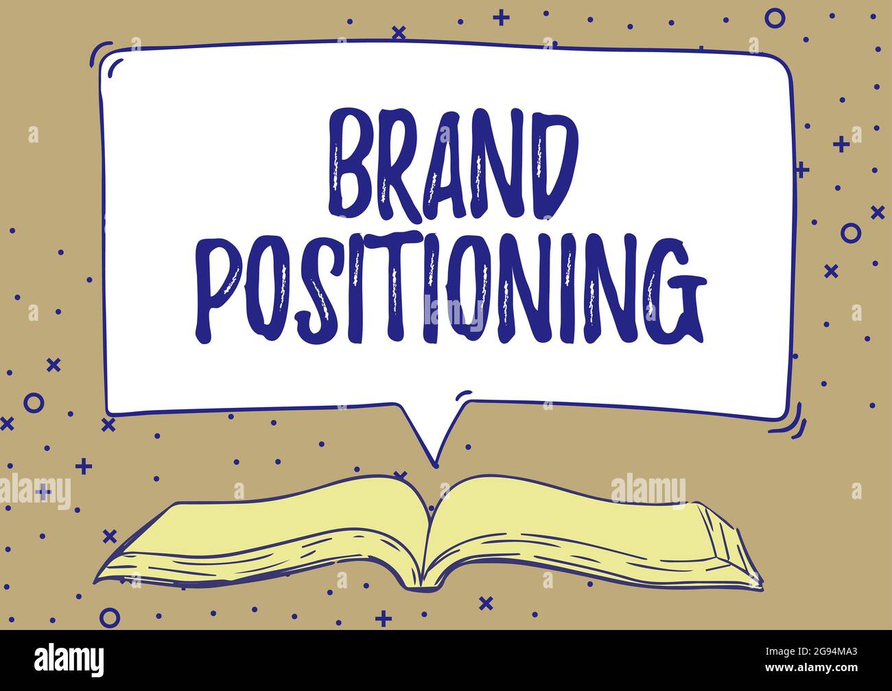 Text showing inspiration Brand Positioning, Business idea creating a ...