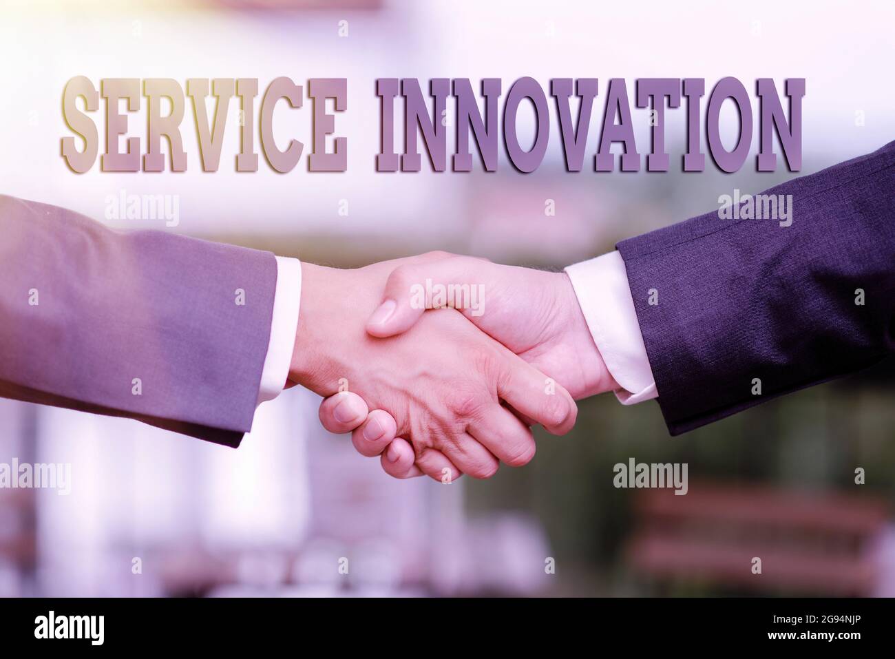 Writing displaying text Service Innovation. Business approach changing ...