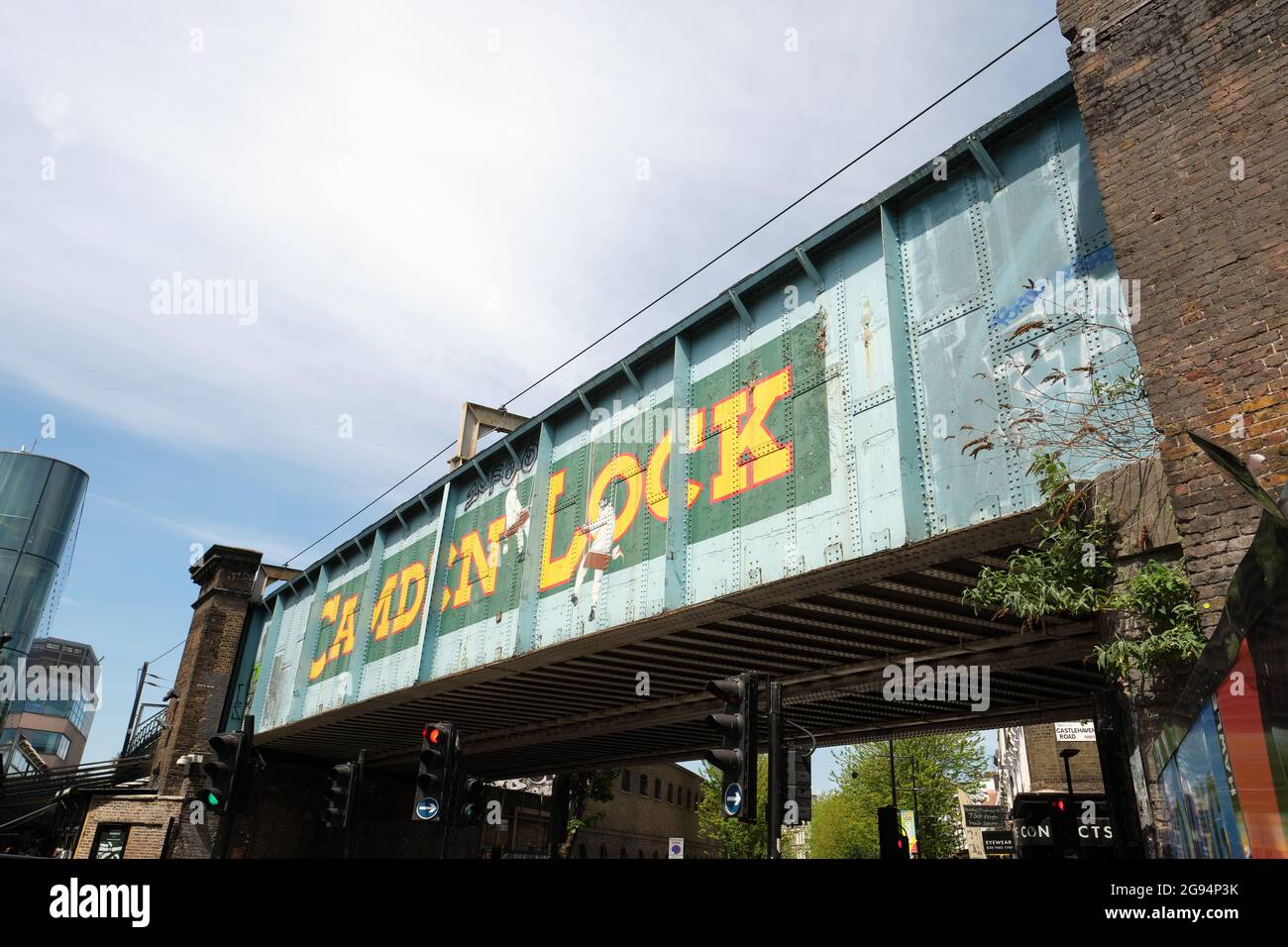 Camden lock bridge in London, England in summer Stock Photo - Alamy