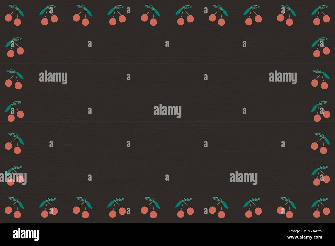 Cherry Red Border Stock Vector Images - Alamy