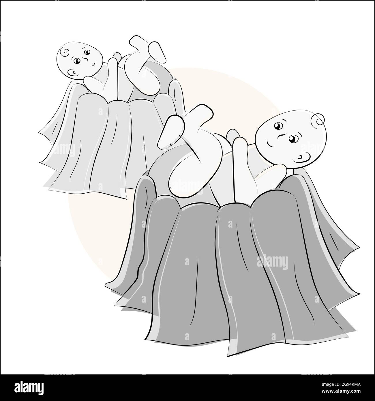 Baptism of the child in the church, christening. Vector set of isolated ...