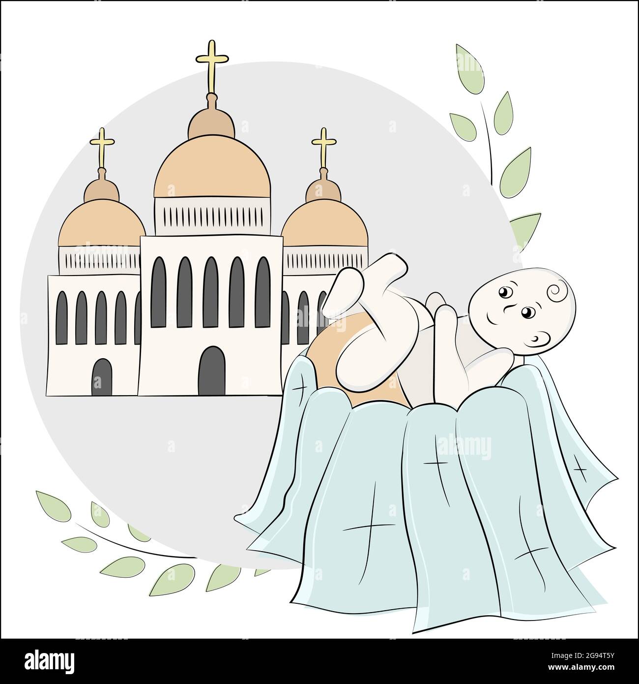 Baptism vector vectors hi-res stock photography and images - Alamy