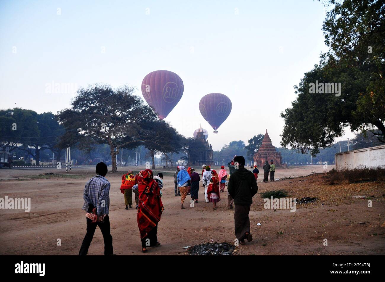 View cityscape of Bagan or Pagan ancient city and landscape UNESCO ...