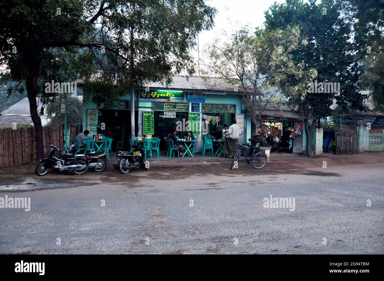 Local street food and restaurant shop for burmese people and foreign ...