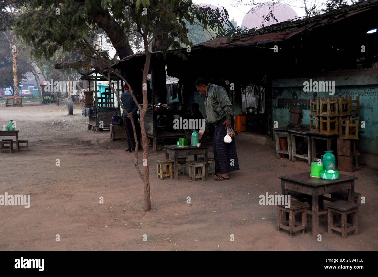 Local street food and restaurant shop for burmese people and foreign ...