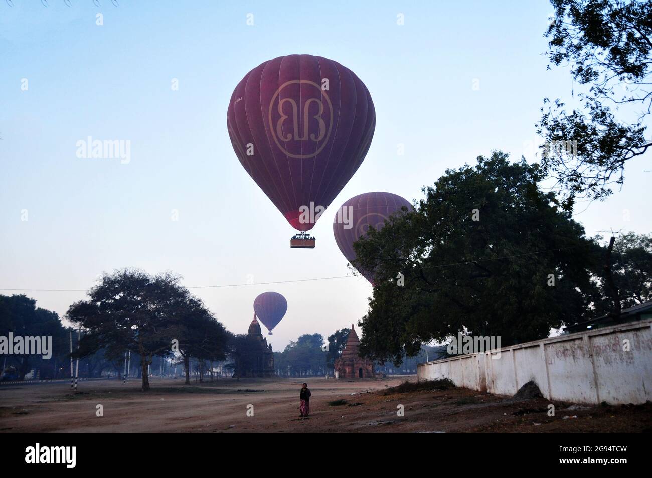 View cityscape of Bagan or Pagan ancient city and landscape UNESCO ...