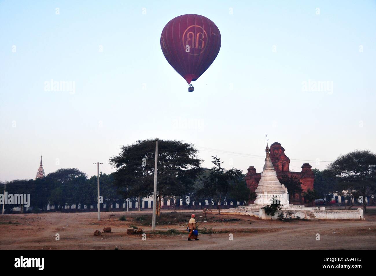 View cityscape of Bagan or Pagan ancient city and landscape UNESCO ...