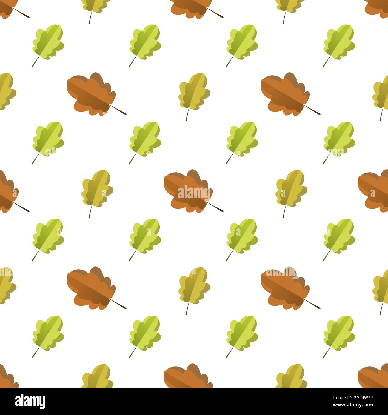 Seamless pattern with colorful autumn leaves. Vector illustration ...