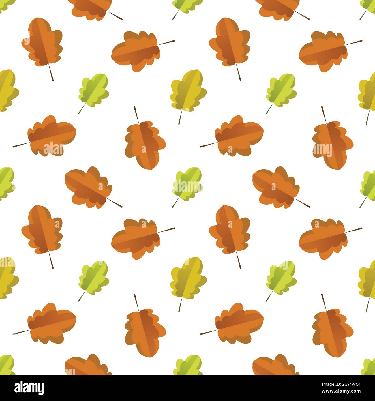 Seamless pattern with colorful autumn leaves. Vector illustration ...