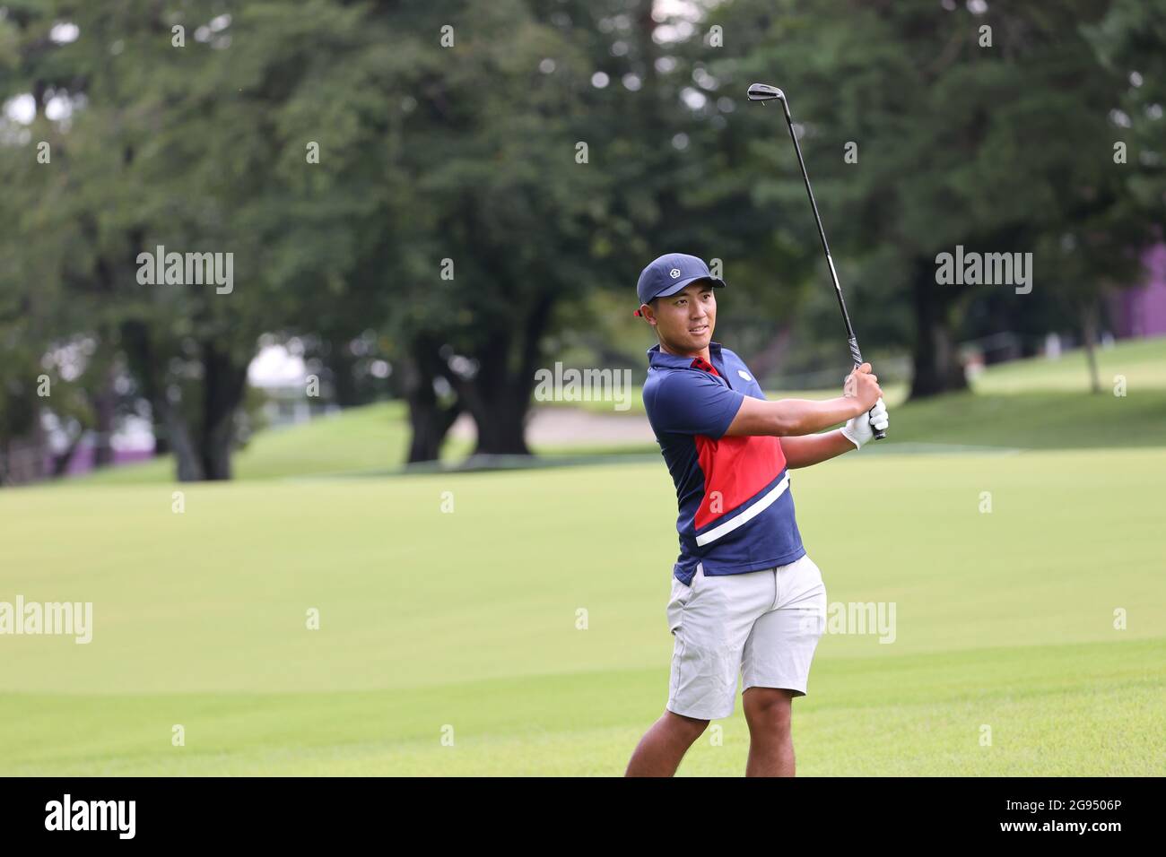 Saitama, Japan. 24th July, 2021. C.T.Pan (TPE) Golf : Official training ...