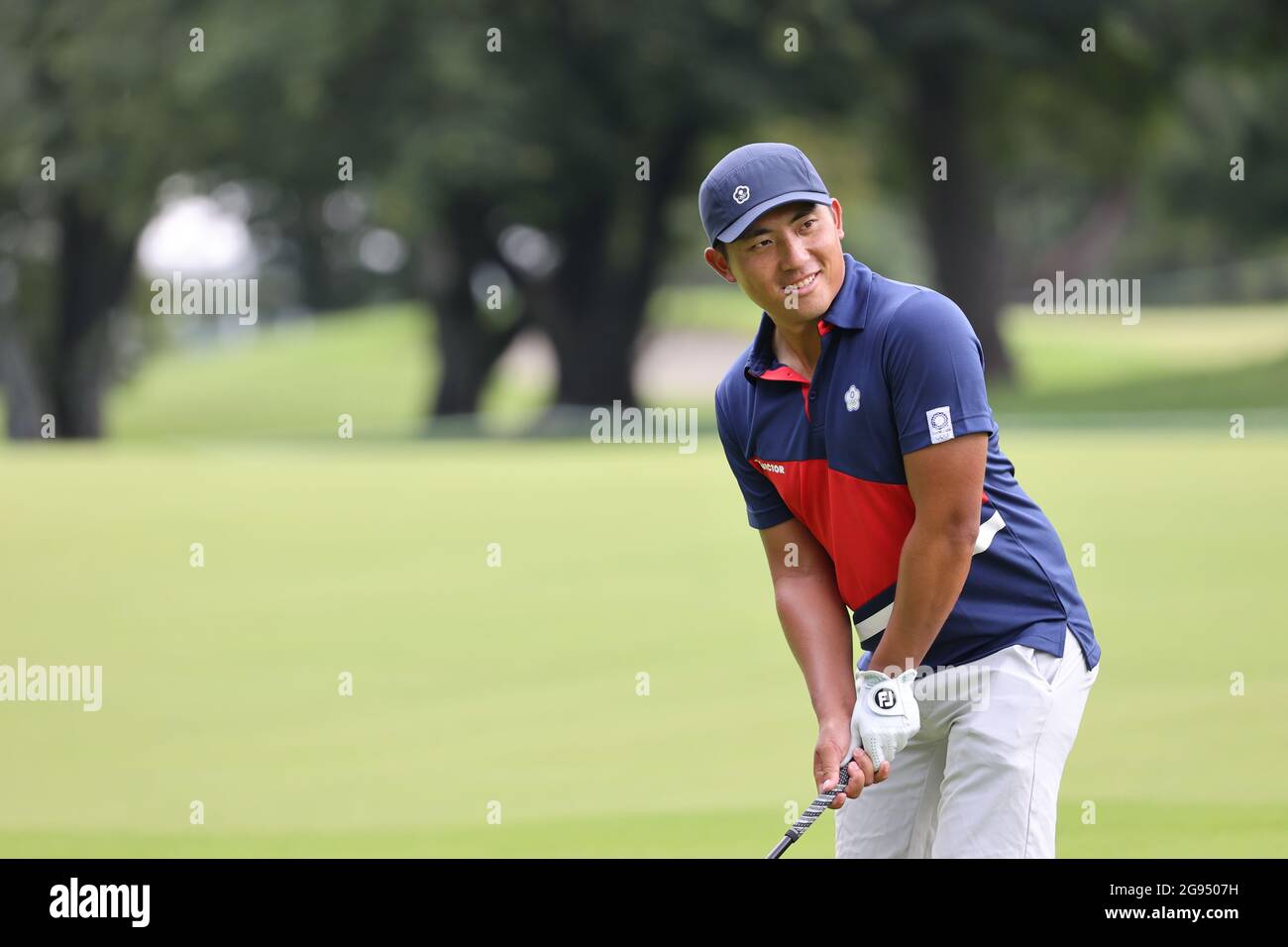 Saitama, Japan. 24th July, 2021. C.T.Pan (TPE) Golf : Official training ...