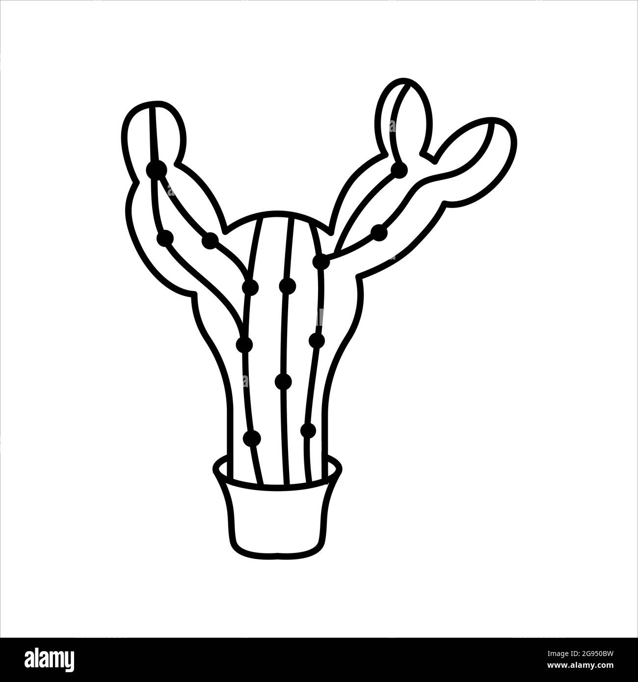 Cacti in mexican garden Black and White Stock Photos & Images - Alamy