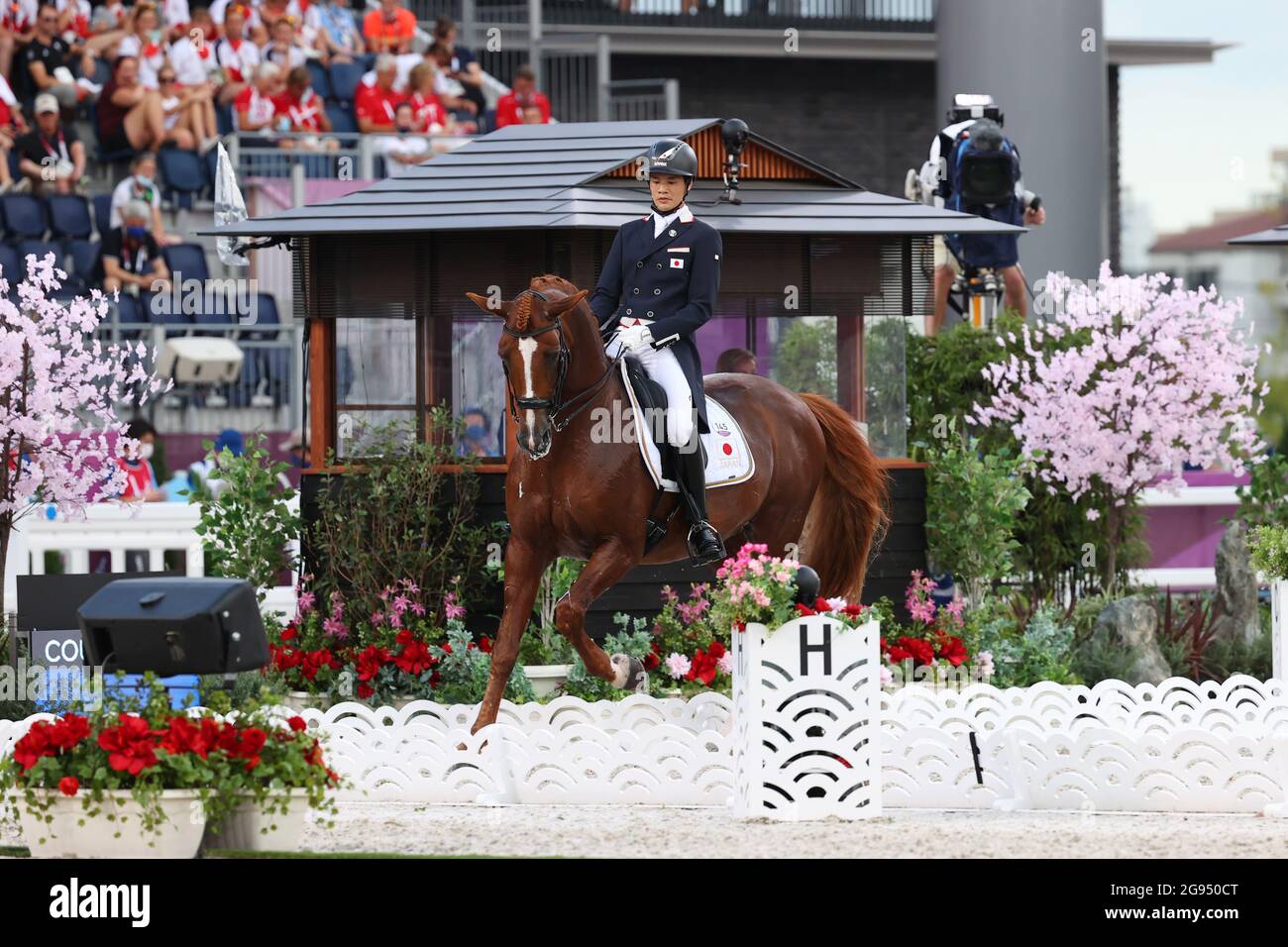 Tokyo, Japan. 24th July, 2021. Kazuki Sado (JPN) Equestrian : Dressage ...