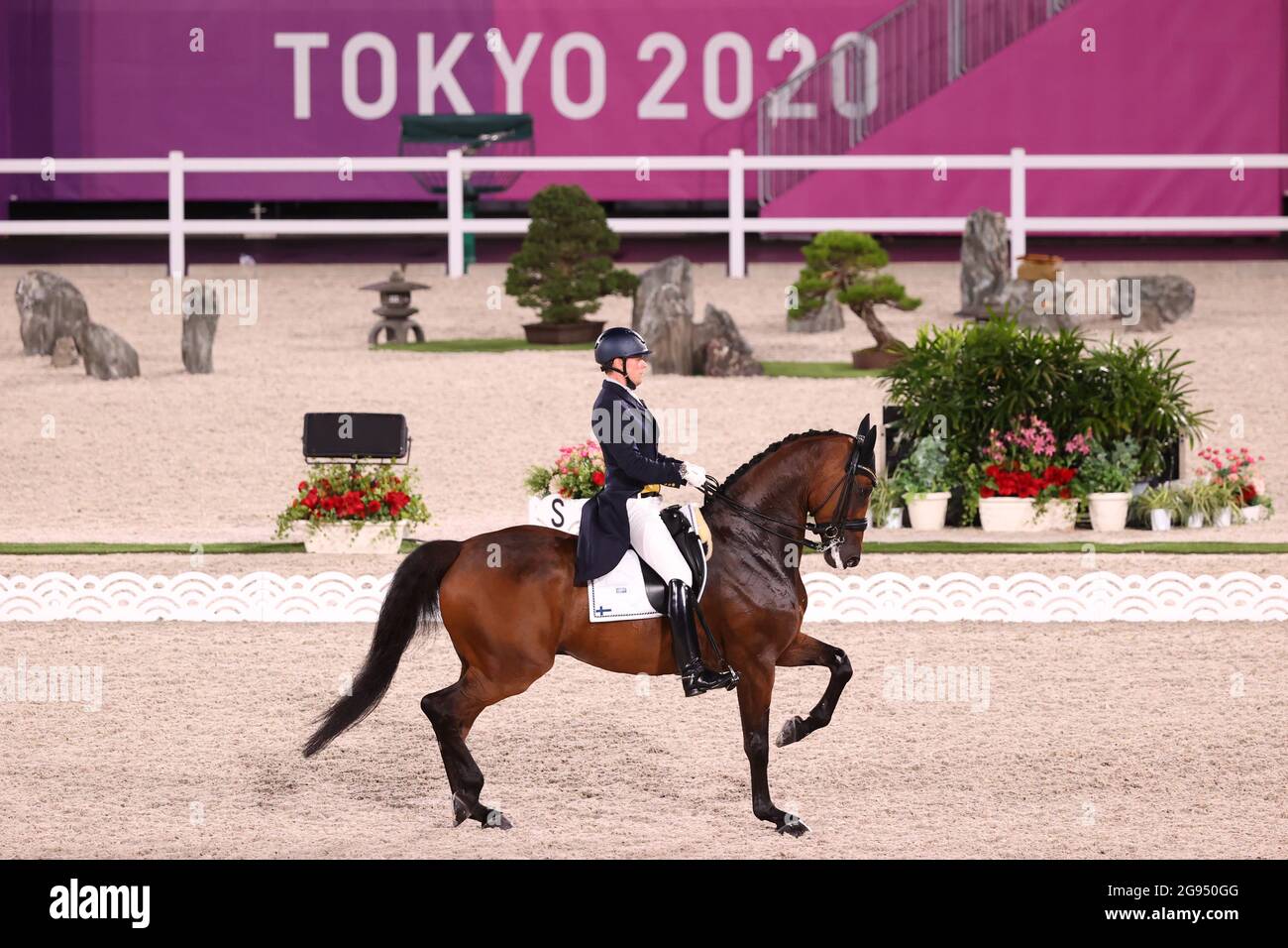 Tokyo, Japan. 24th July, 2021. Henri Ruoste (FIN) Equestrian : Dressage ...