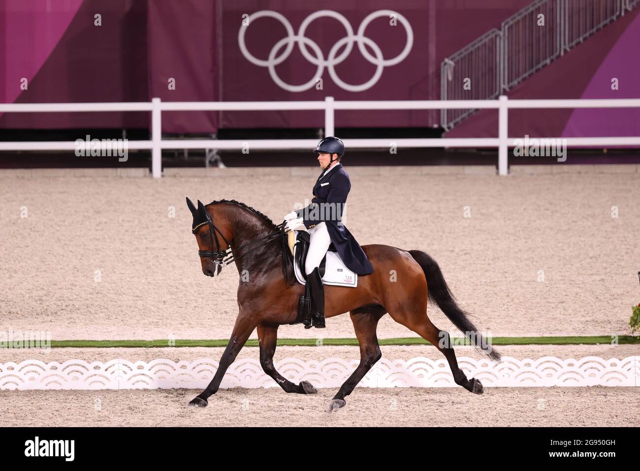 Tokyo, Japan. 24th July, 2021. Henri Ruoste (FIN) Equestrian : Dressage ...