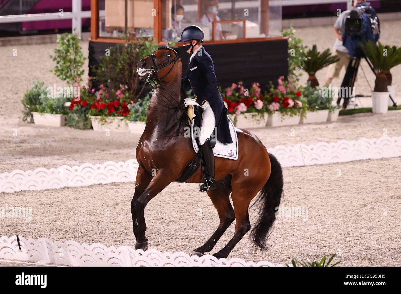 Tokyo, Japan. 24th July, 2021. Henri Ruoste (FIN) Equestrian : Dressage ...