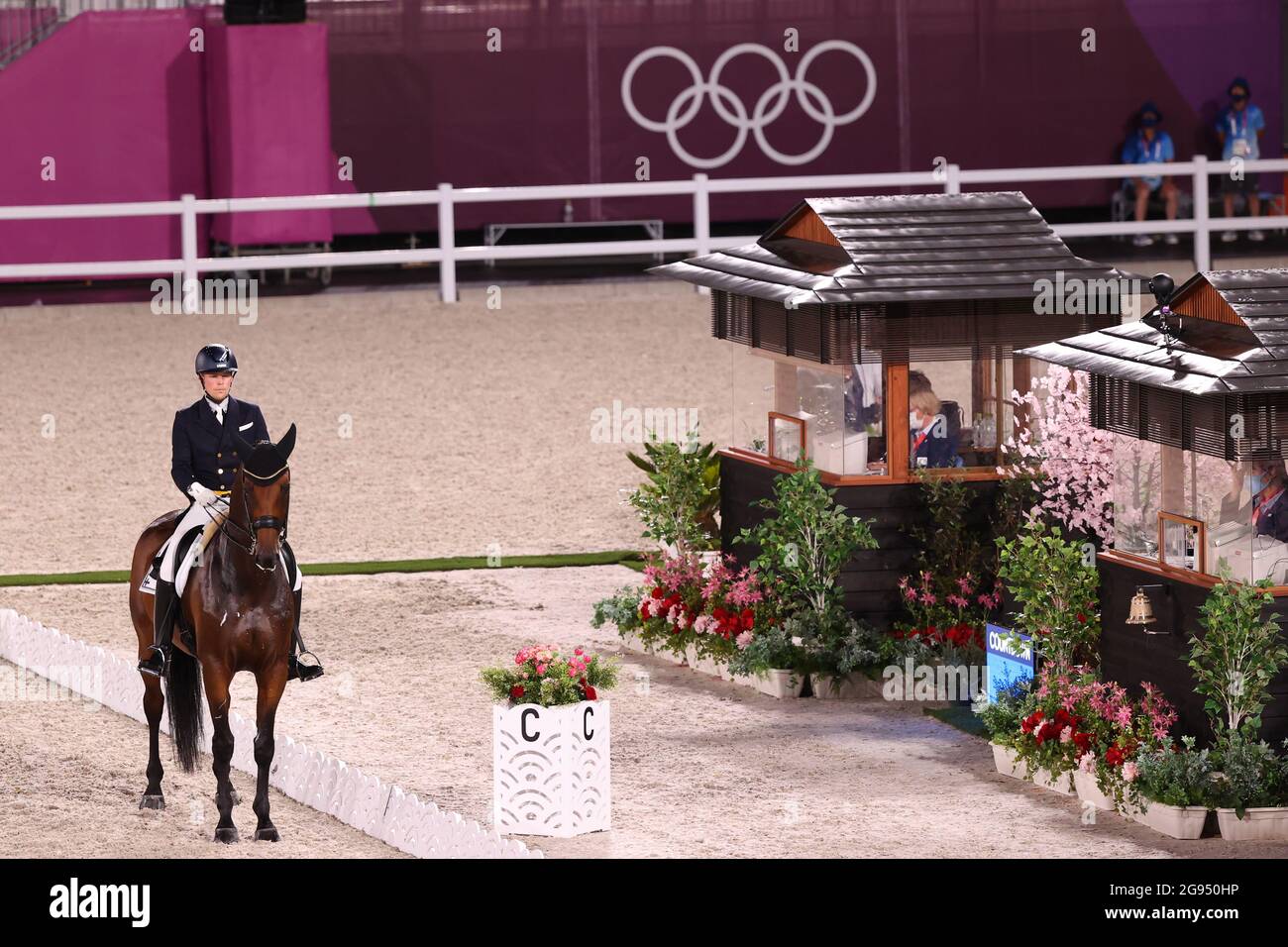 Tokyo, Japan. 24th July, 2021. Henri Ruoste (FIN) Equestrian : Dressage ...