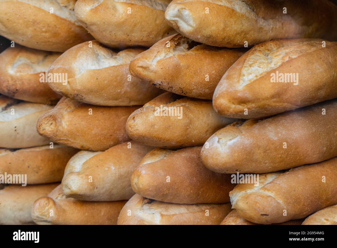 Traditional Turkish style made bread loaf Stock Photo - Alamy