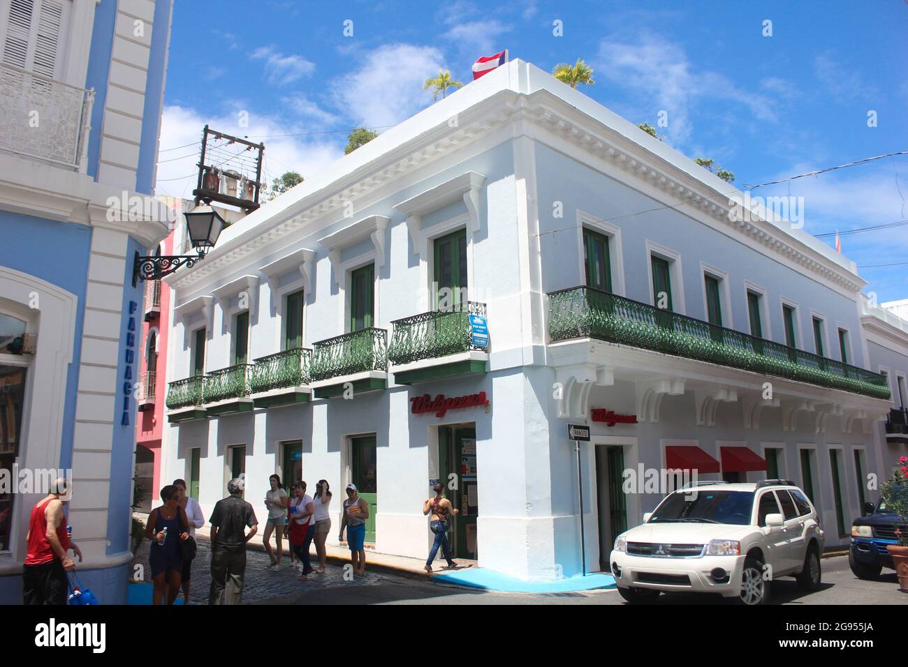 Street scene, San Juan, Puerto Rico Stock Photo - Alamy