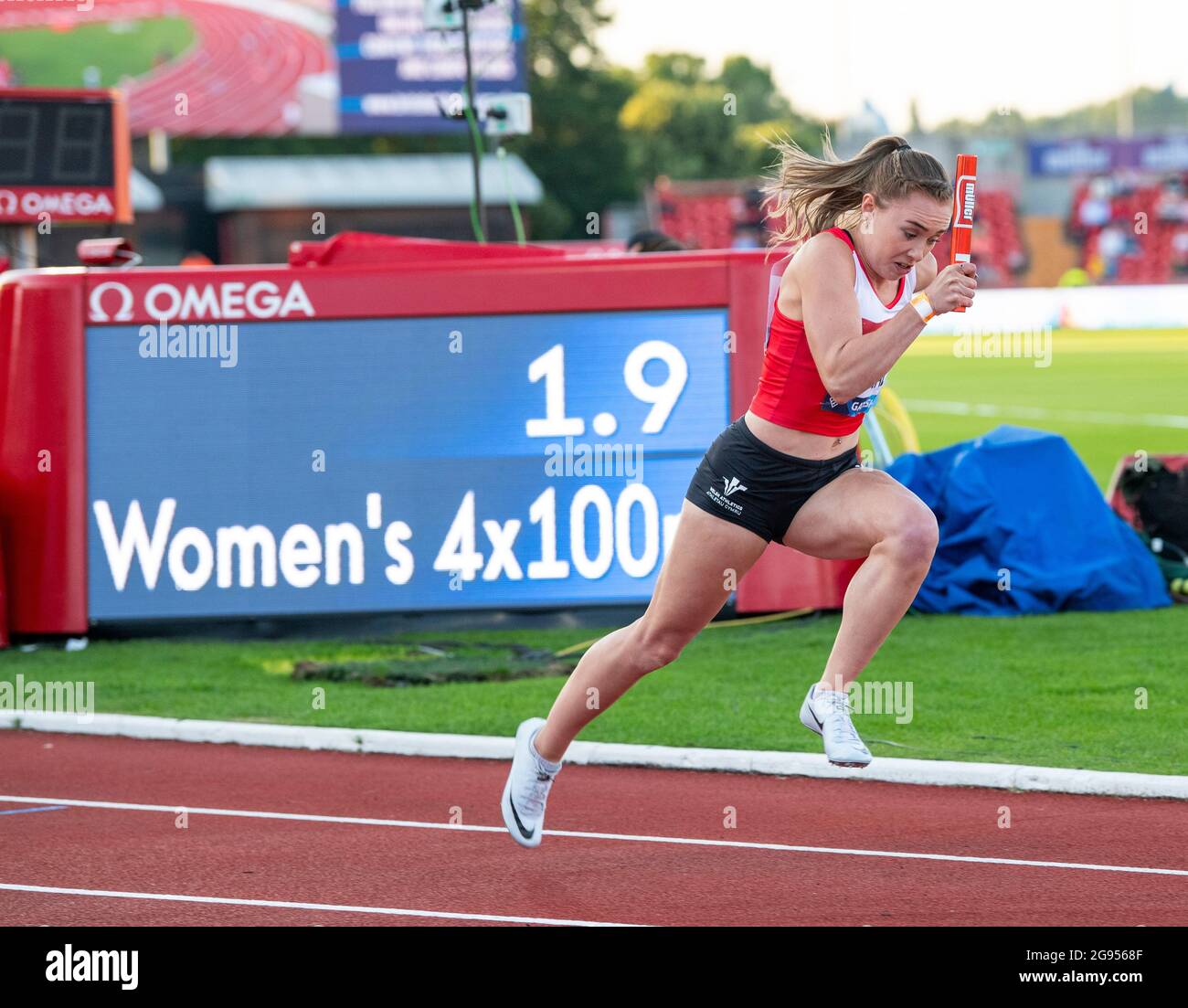 GATESHEAD, ENGLAND - JULY 13: Hannah Brier (WAL) competing in the ...