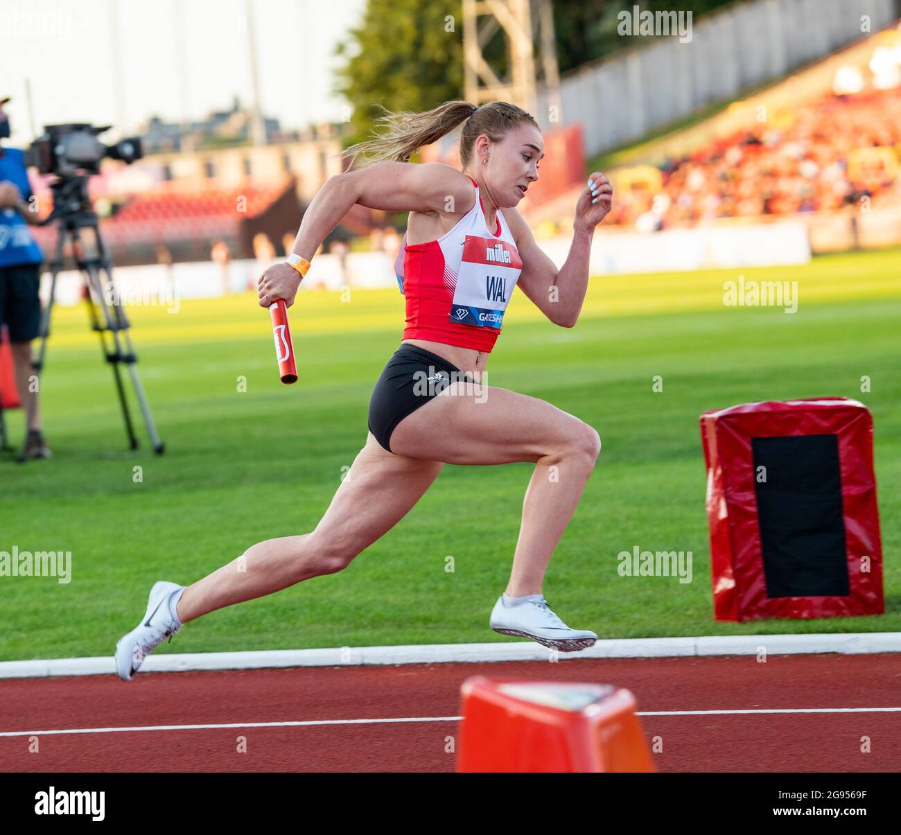 GATESHEAD, ENGLAND - JULY 13: Hannah Brier (WAL) competing in the ...