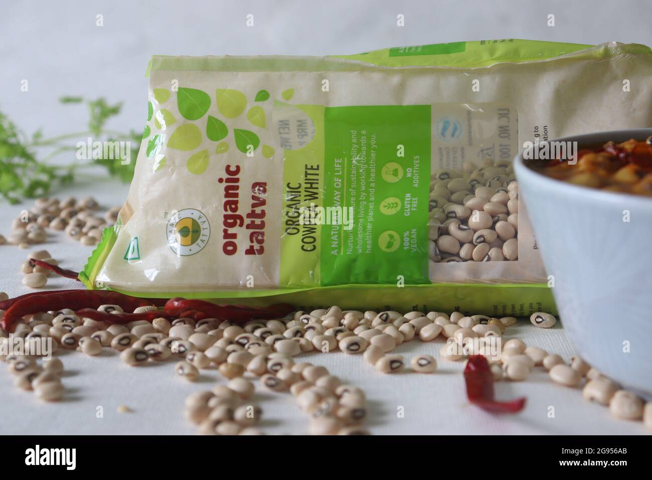 Mumbai, Maharashtra, India, July 24 2021: Organic tattva packaging for ...