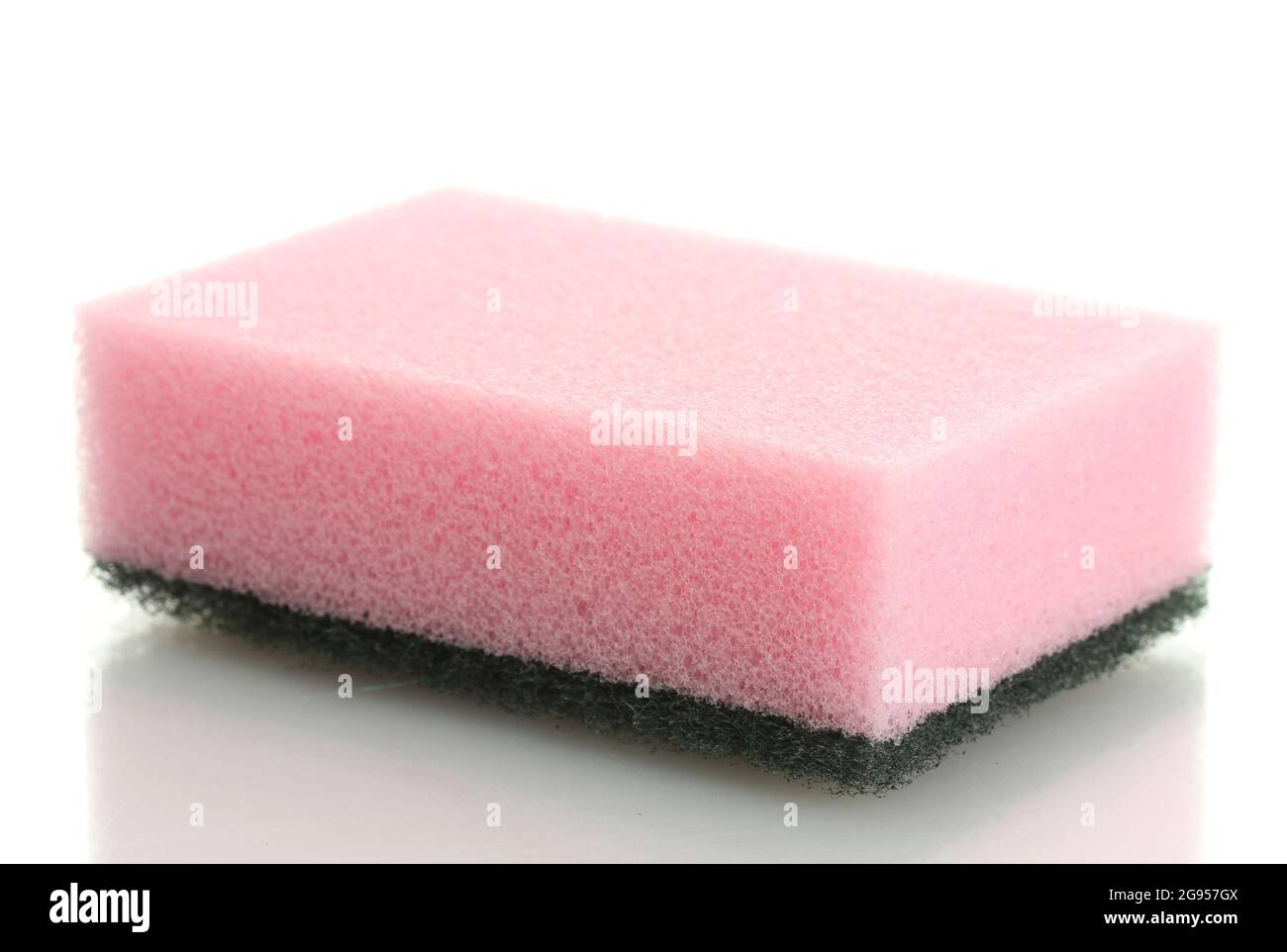 pink sponge isolated on white Stock Photo - Alamy