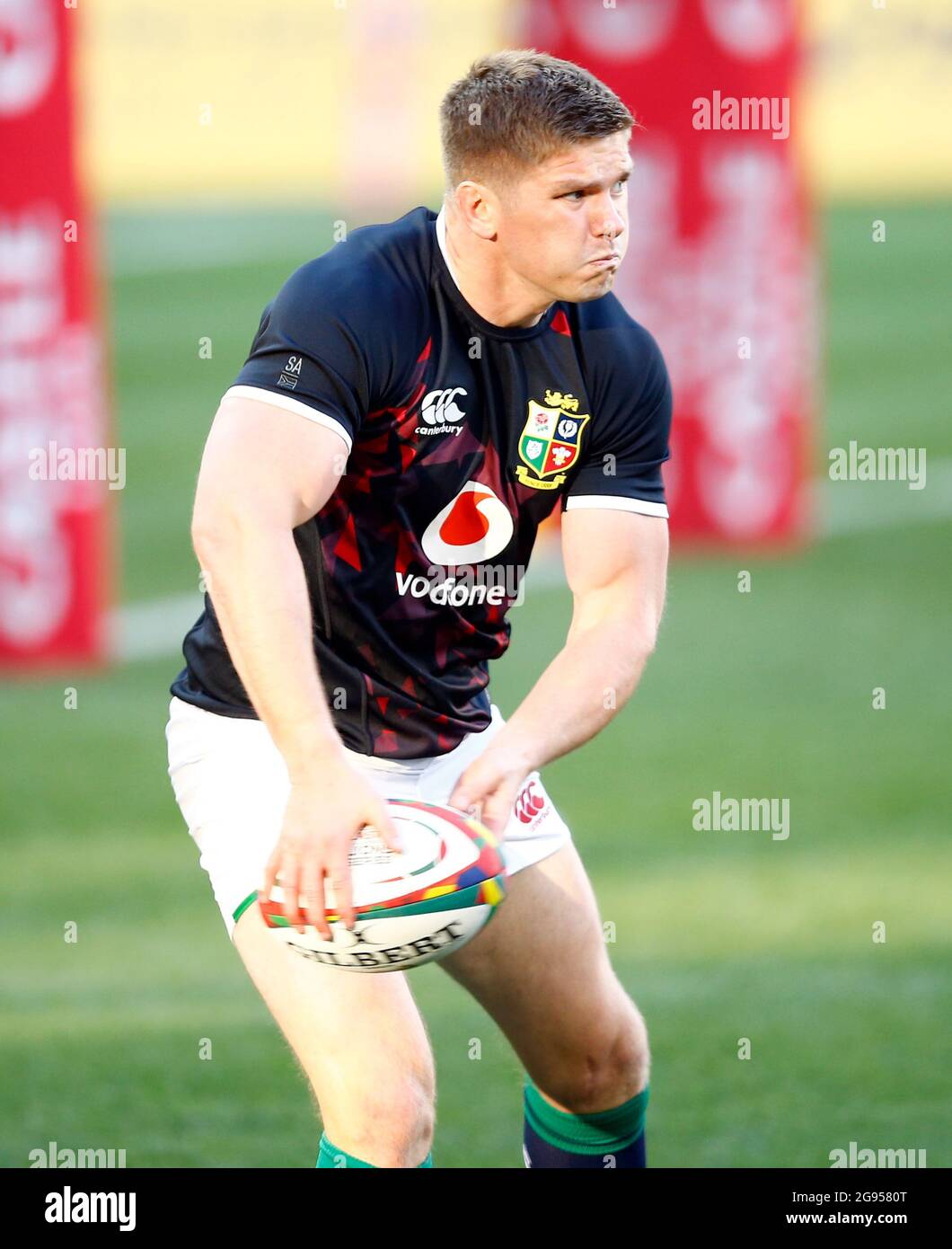 Owen Farrell of the British & Irish Lions ahead of the Castle Lager ...