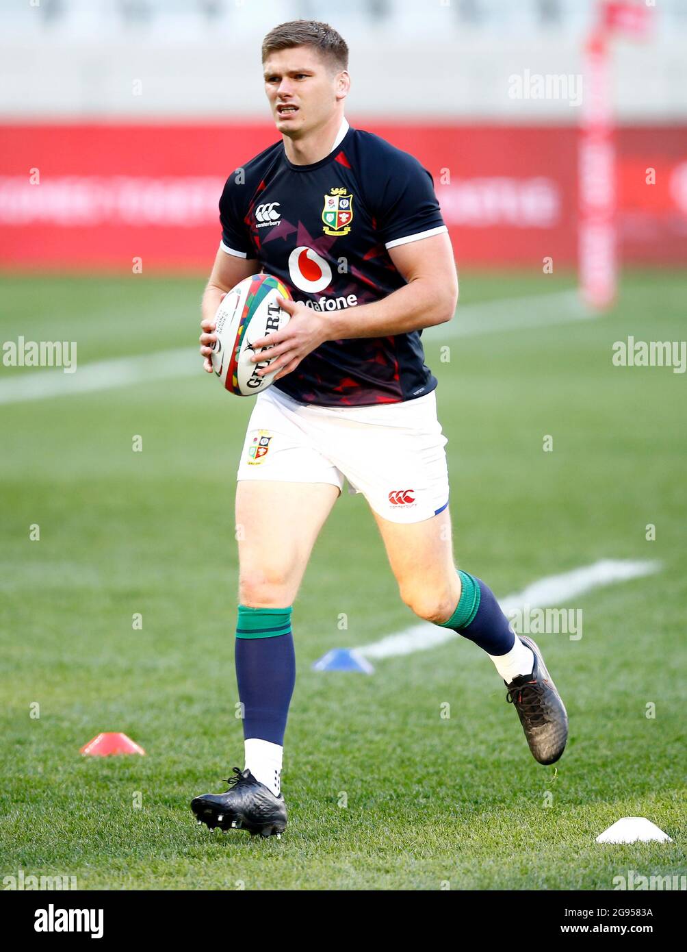 Owen Farrell of the British & Irish Lions ahead of the Castle Lager ...