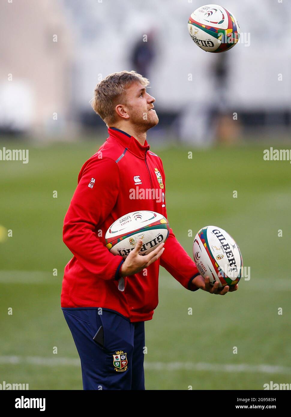 Chris Harris of the British & Irish Lions ahead of the Castle Lager ...