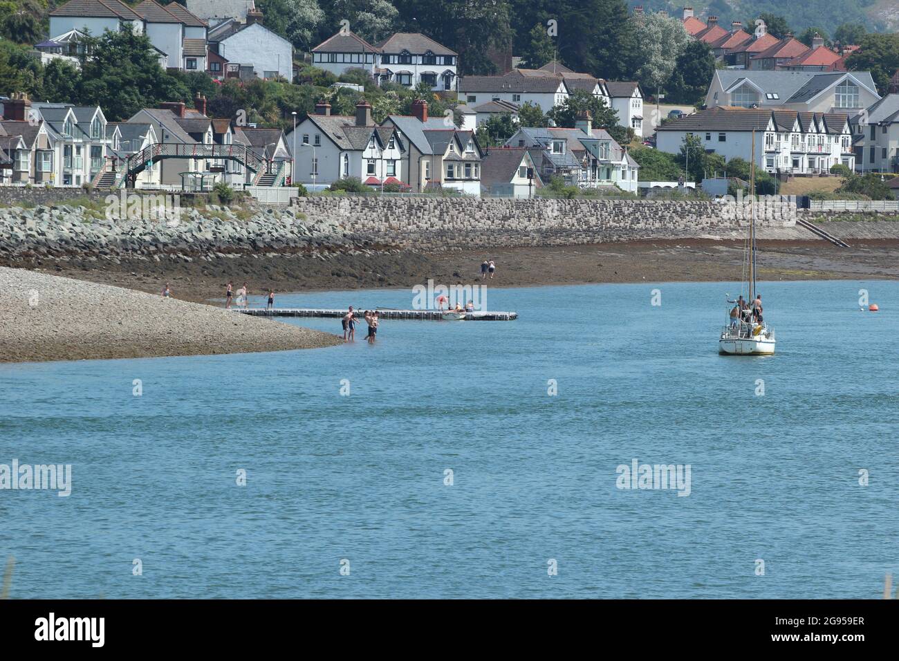 Conwy Morfa beach, Conwy, North Wales Stock Photo - Alamy