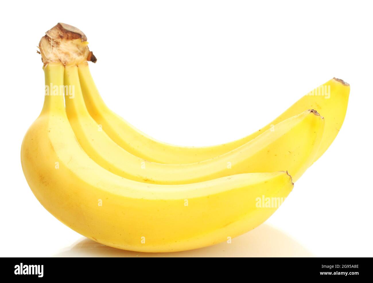 Bunch of bananas isolated on white Stock Photo - Alamy