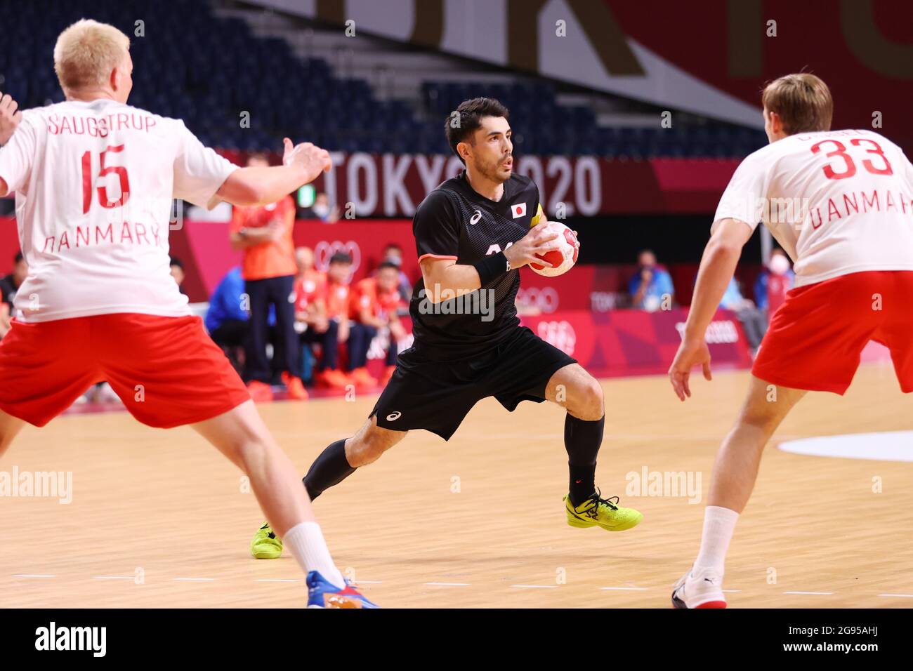 Tokyo, Japan. 24th July, 2021. Remi Anri Doi (JPN) Handball : Men's ...