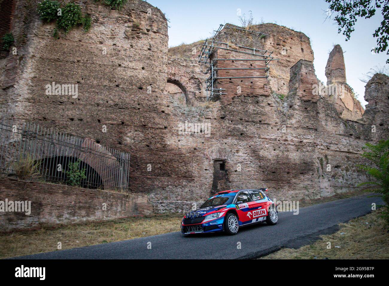 03 Miko MARCZYK (POL), Szymon GOSPODARCZYK (POL), Skoda Fabia Rally2 Evo, Orlen Team, action ...