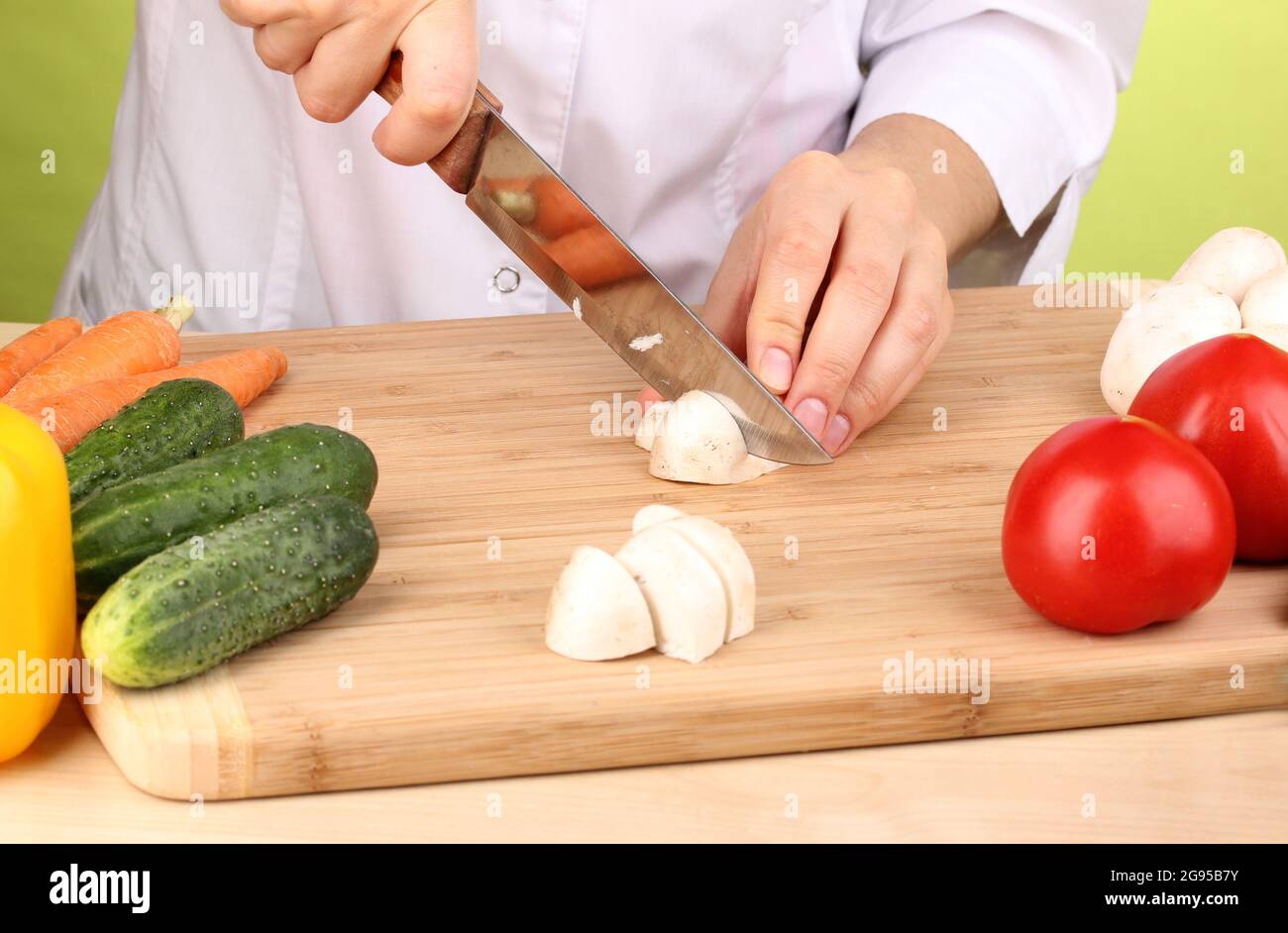 Chopping food ingredients Stock Photo - Alamy