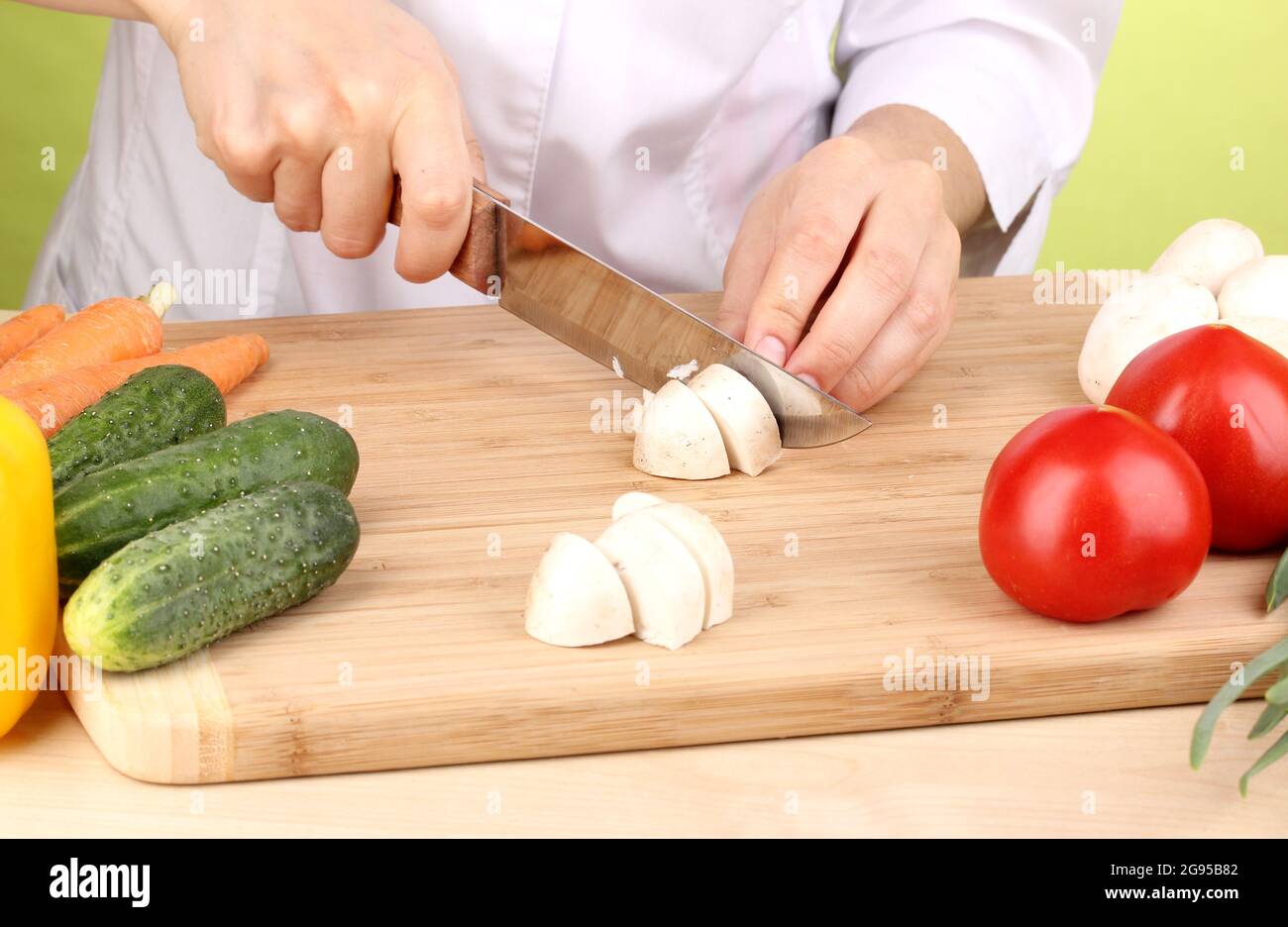 Chopping food ingredients Stock Photo - Alamy