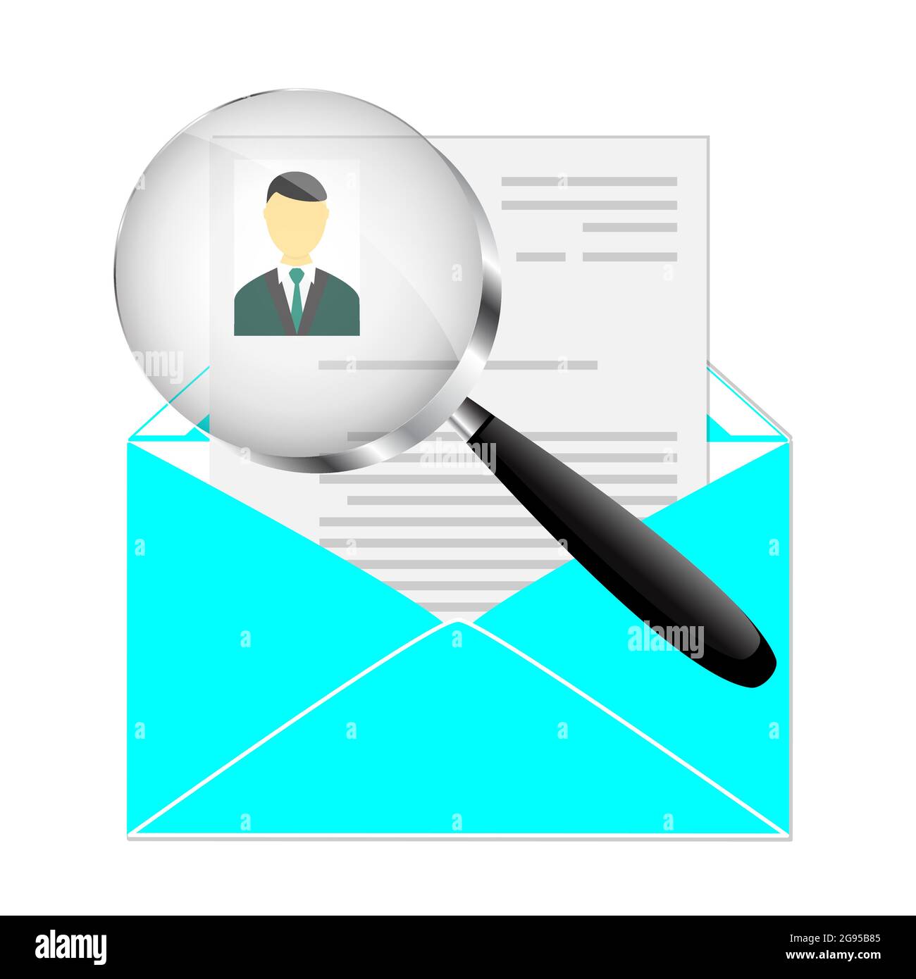 Recruitment selection people hiring process. Vector illustration Stock ...