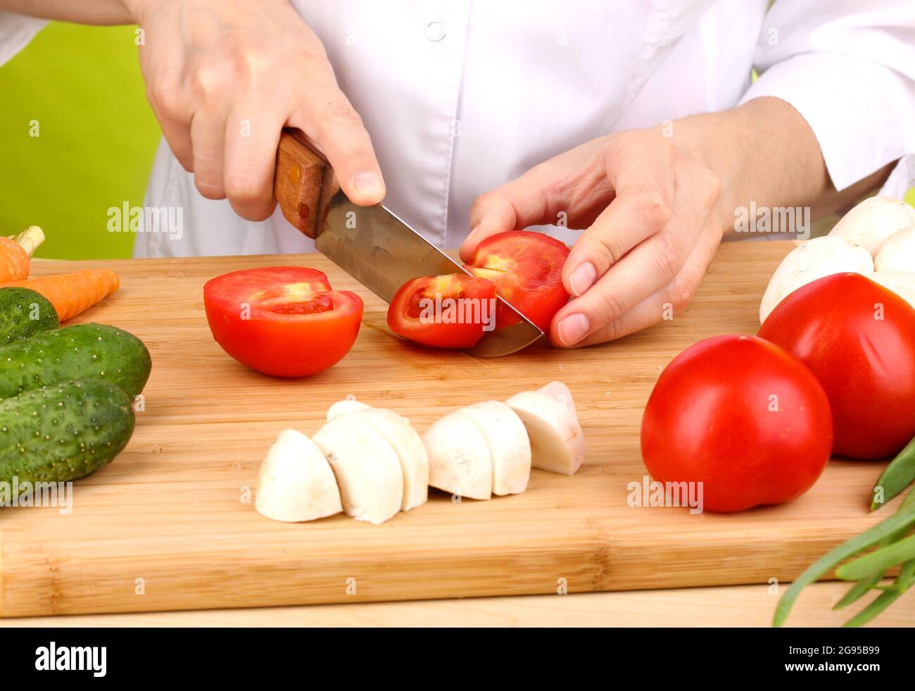 Chopping food ingredients Stock Photo - Alamy