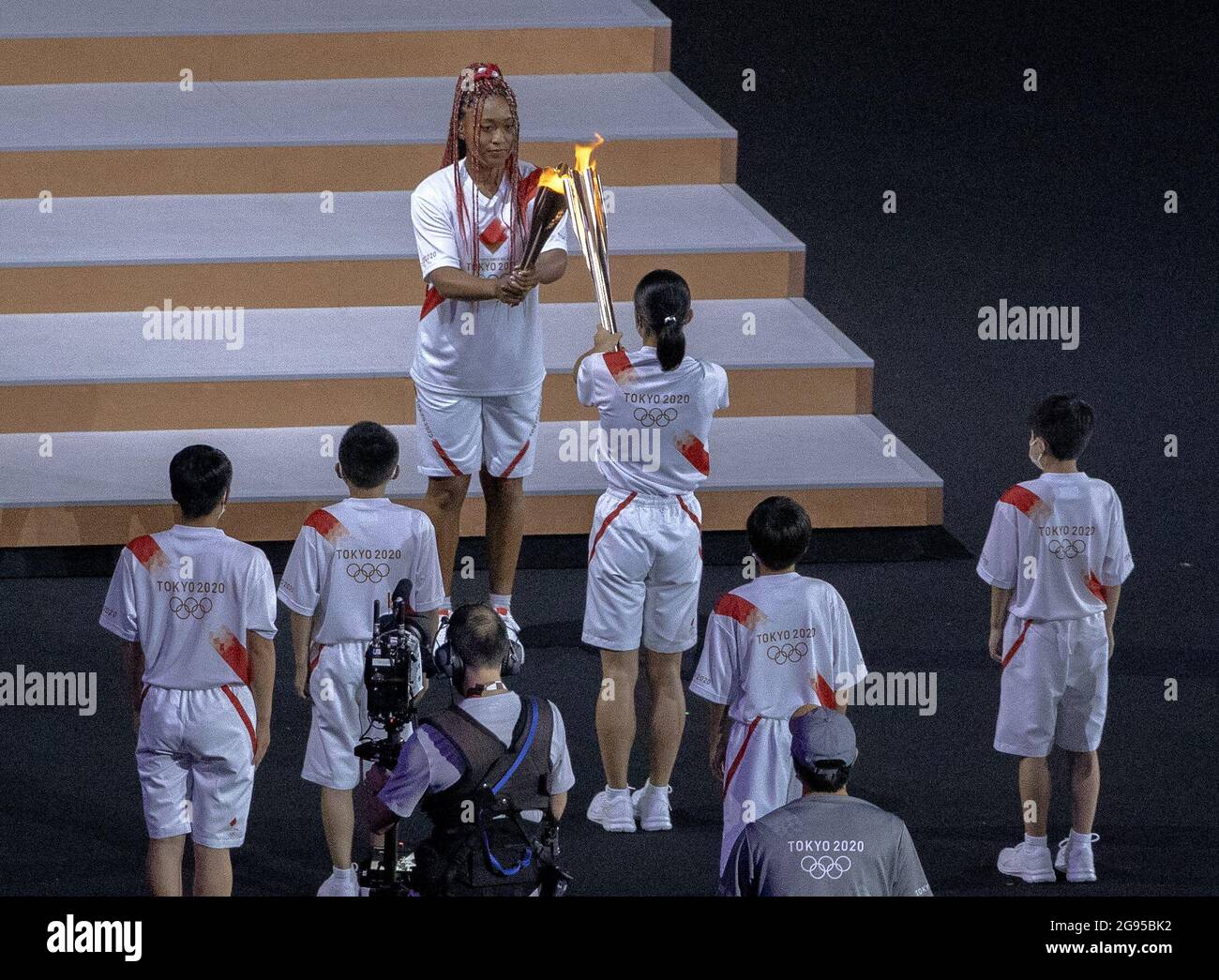Tokyo, Japan. 23rd July, 2021. during the opening ceremony of the Tokyo ...
