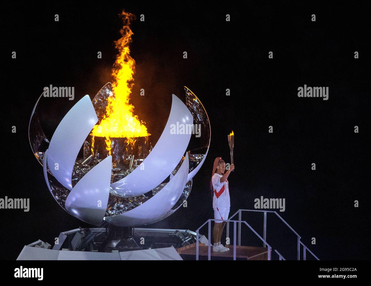 Tokyo, Japan. 23rd July, 2021. during the opening ceremony of the Tokyo ...