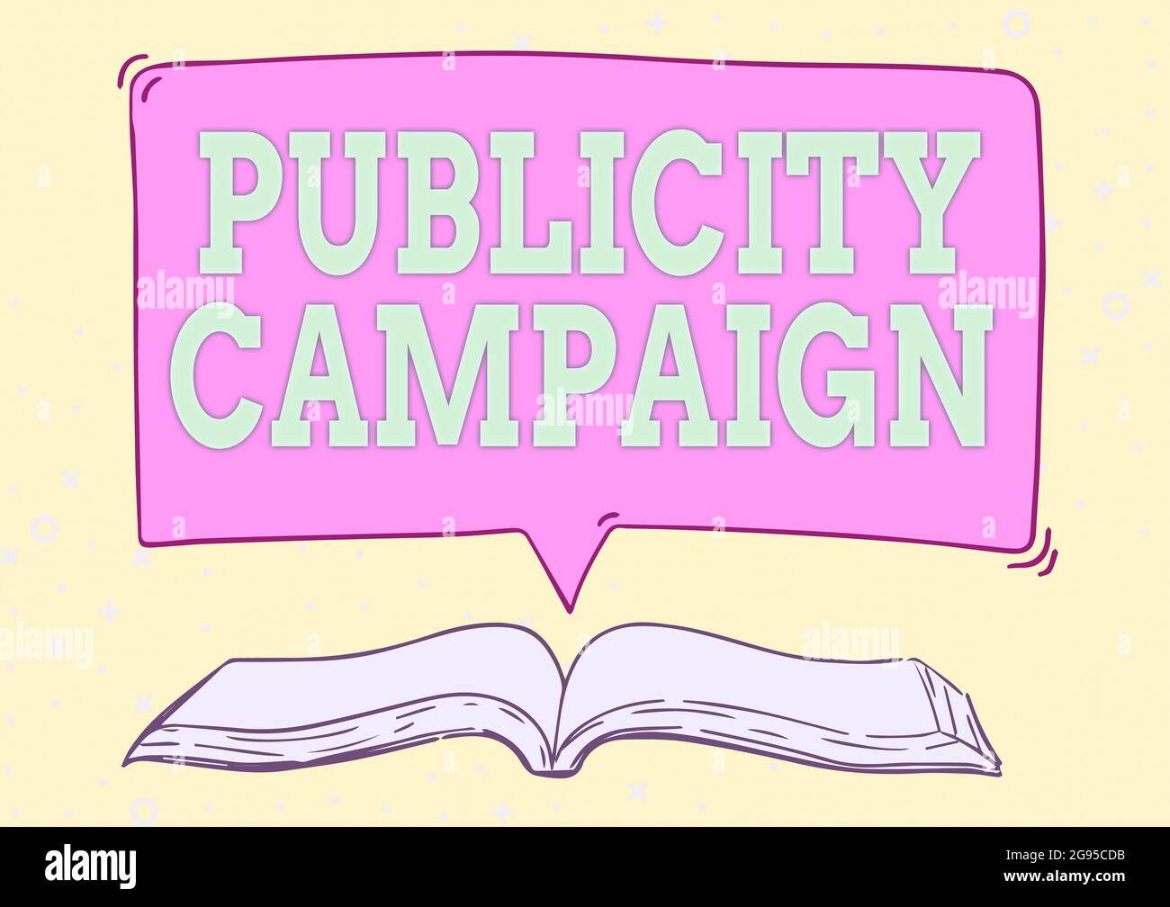 Conceptual display Publicity Campaign. Internet Concept an effort to ...